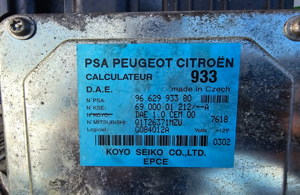 Citroen C3 MK1 Electric Steering ECU 9662993380 | Used Car Parts UK