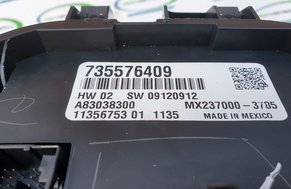 Fiat 500 heater control panel 735576409 | Used Car Parts UK