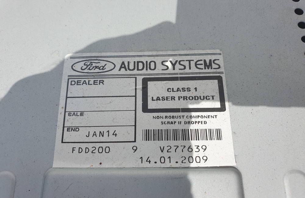 Ford Focus 2008-2011 CD Player 8M5T-18C815-AB | Used Car Parts UK