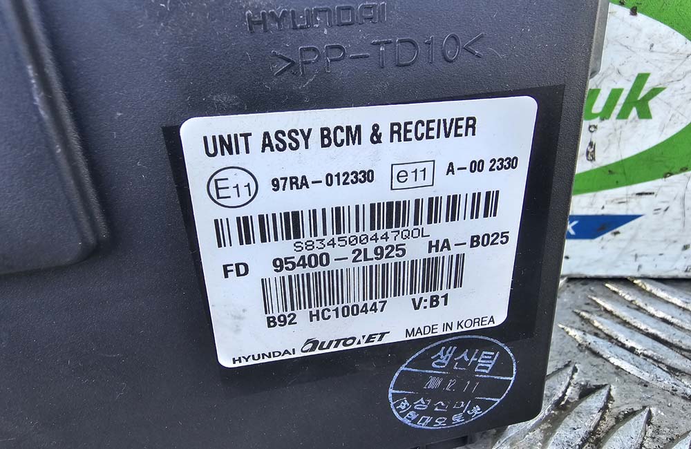 Hyundai I30 MK1 BCM 95400-2L925 | Used Car Parts UK