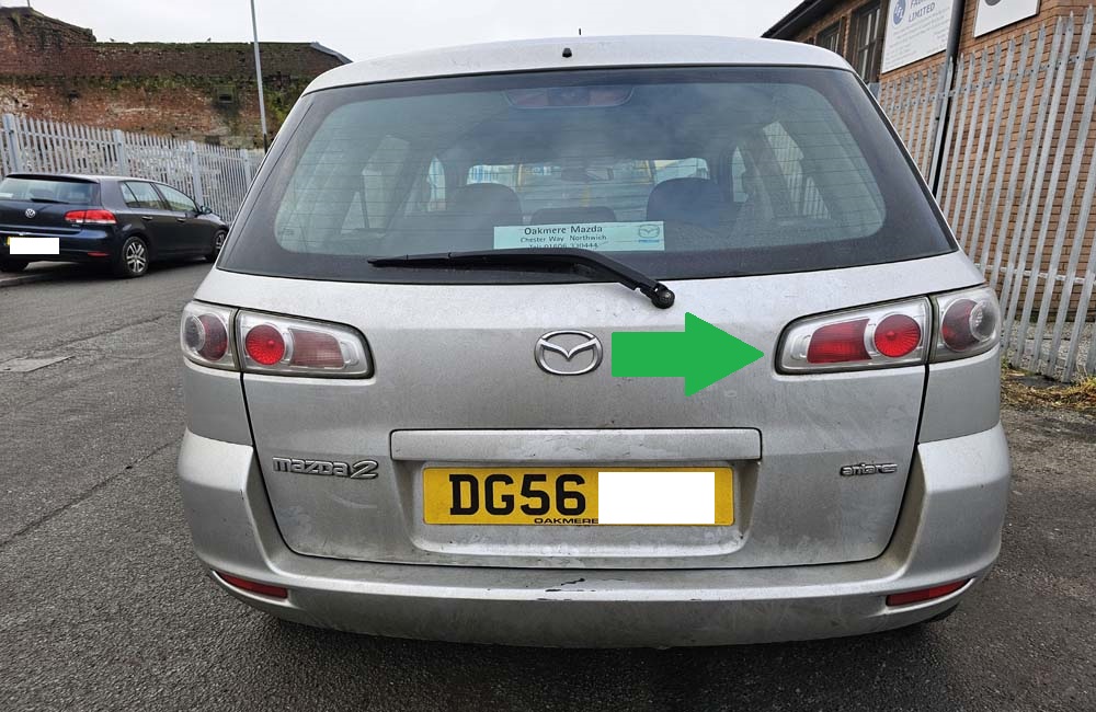 Mazda 2 MK1 2006-2007 Rear Inner Tail Brake Light | Used Car Parts UK