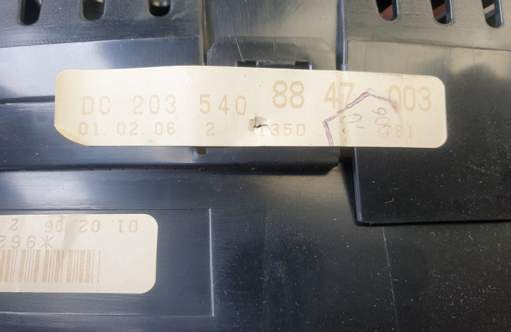 Mercedes C Class W203 Speedometer A2035408847 | Used Car Parts UK