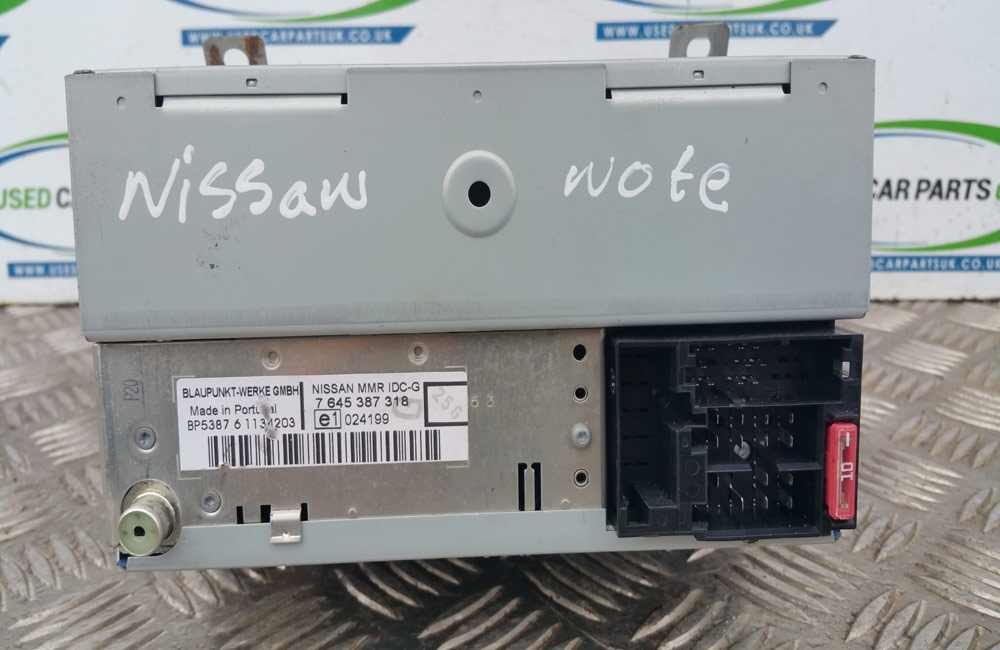 Nissan Note CD Player MMR IDC-G 6 CD | Used Car Parts UK
