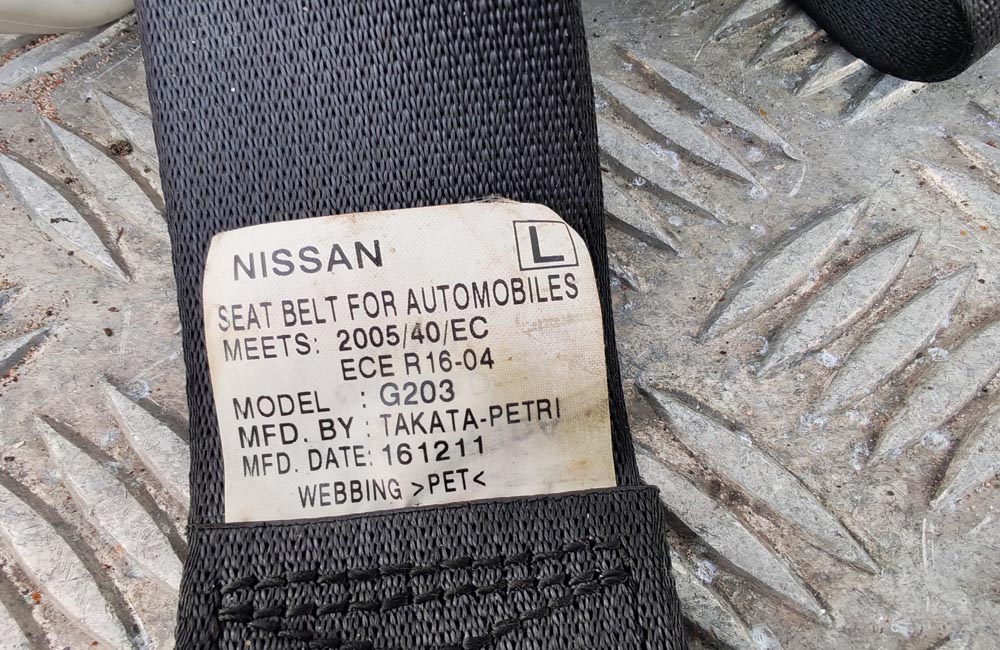 Nissan Qashqai +2 Seat Belt 2ND Row Left | Used Car Parts UK