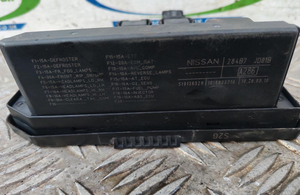 Nissan Qashqai MK1 Fuse Box 284B7JD01B | Used Car Parts UK