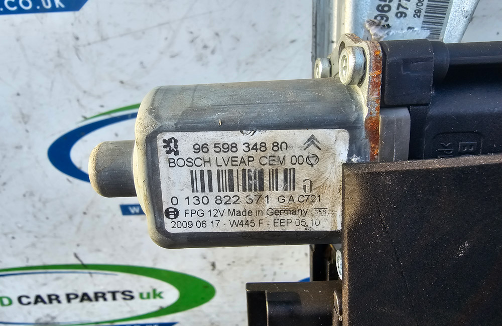 Peugeot 308 MK1 Rear Left Window Regulator Motor | Used Car Parts UK