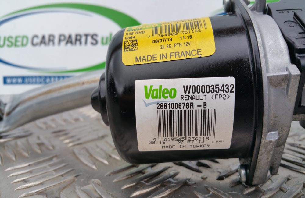 Renault Clio MK4 front wiper motor 2013-2017 | Used Car Parts UK