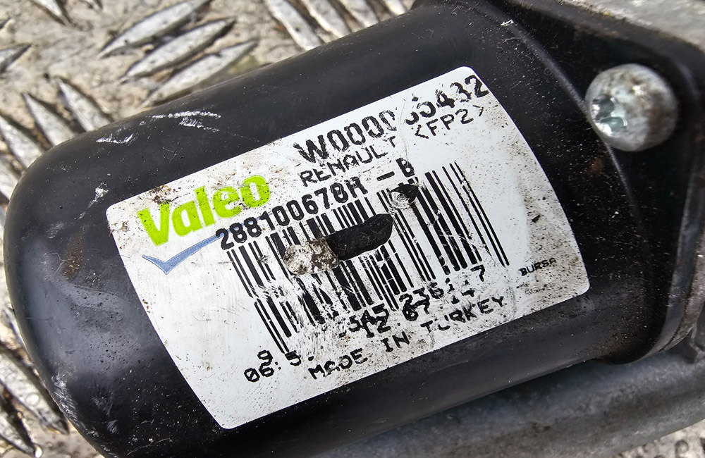 Renault Clio MK4 front wiper motor 288100678R | Used Car Parts UK