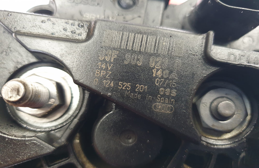 Seat Ibiza 1.2 TSI Alternator 03F903023D | Used Car Parts UK