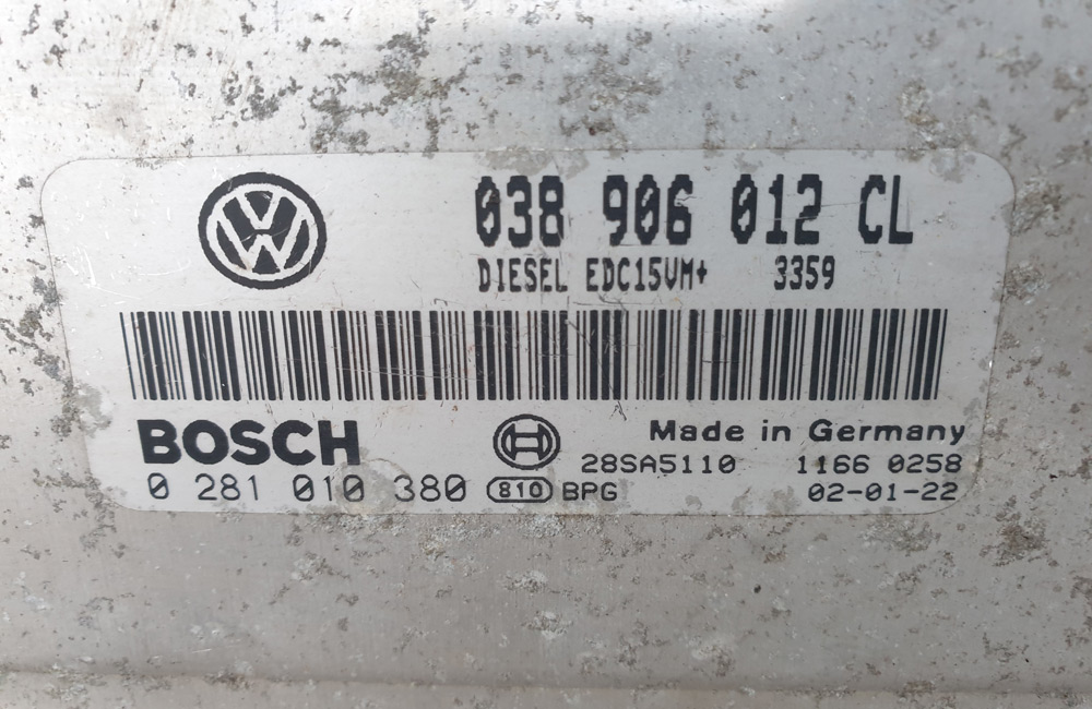 Skoda Octavia MK1 ECU TDI 038906012CL | Used Car Parts UK