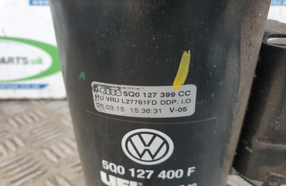 Skoda Octavia MK3 fuel filter housing 5Q0127400F 5Q0127399CC | Used Car ...