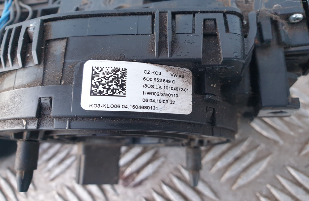Skoda Octavia MK3 complete headlight cruise control switch squib | Used ...