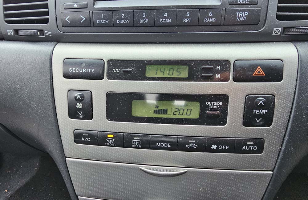 Toyota Corolla MK9 Heater Climate Control Panel | Used Car Parts UK