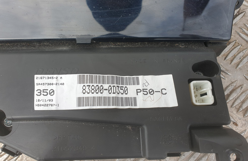 Toyota Yaris speedo 83800-0D350 | Used Car Parts UK
