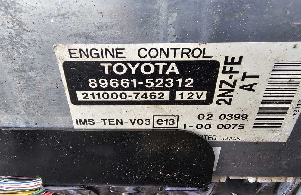 Toyota Yaris Verso MK1 ECU Kit 89661-52312 | Used Car Parts UK
