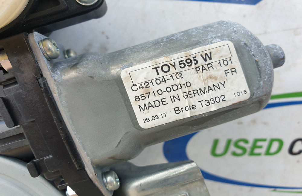 Toyota Yaris 2017-2021 window regulator motor front | Used Car Parts UK