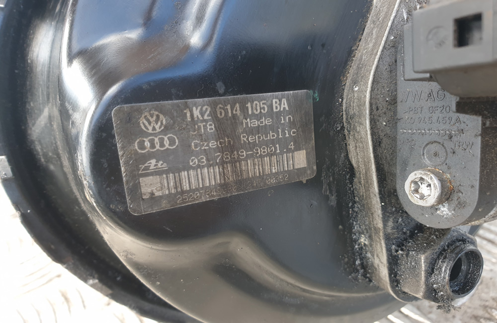 VW Golf MK5 TSI brake servo master cylinder 1K2614105BA | Used Car Parts UK