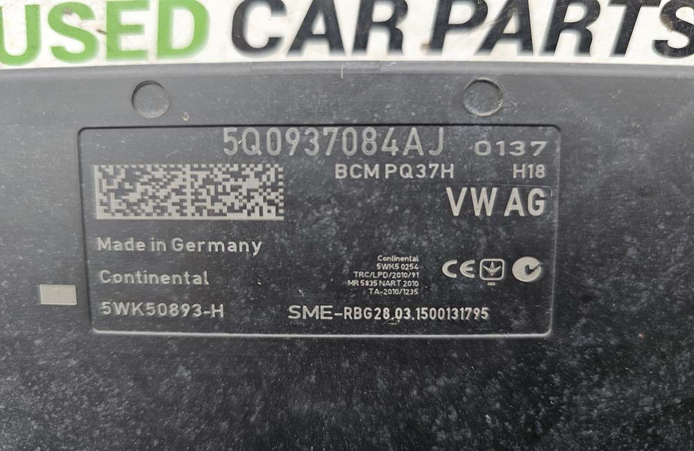 VW Golf MK7 GTD BCM 5Q0937084AJ | Used Car Parts UK