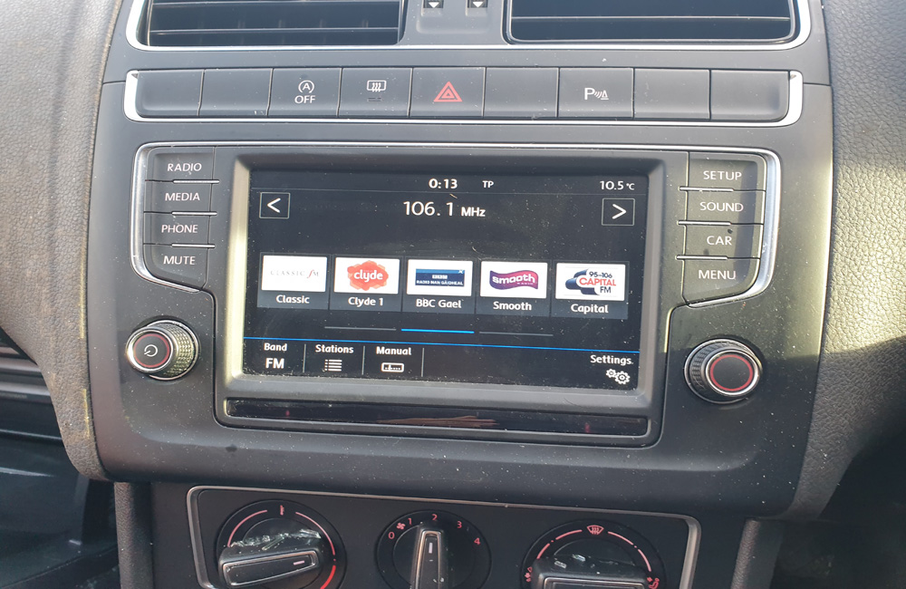 VW Polo touchscreen stereo 6C0919603 | Used Car Parts UK
