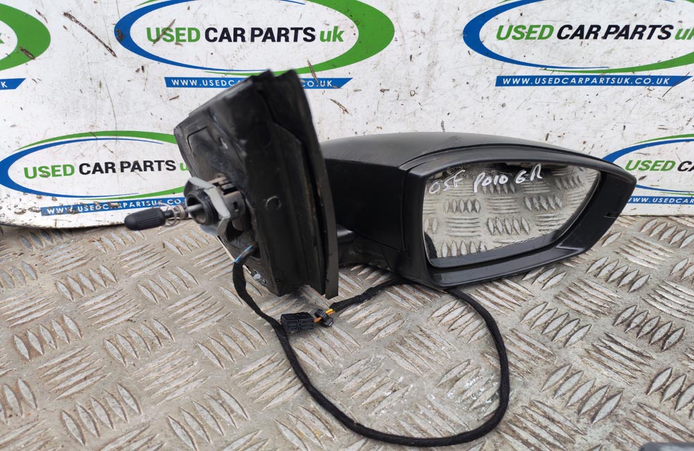 VW Polo 6R Manual Wing Mirror Drivers Right | Used Car Parts UK