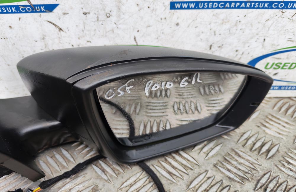 VW Polo 6R Manual Wing Mirror Drivers Right | Used Car Parts UK