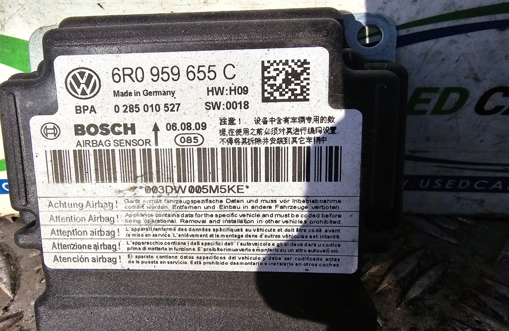 VW Polo MK5 6R Airbag Module ECU 6R0959655C | Used Car Parts UK