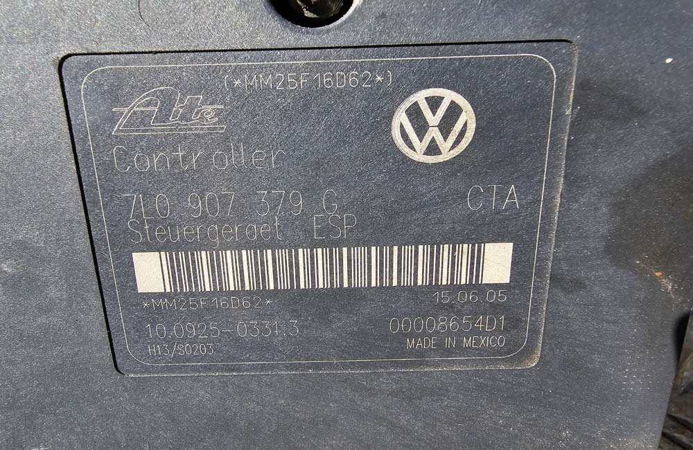 VW Touareg MK1 ABS Pump ECU 7L0907379G 7L0614111H | Used Car Parts UK