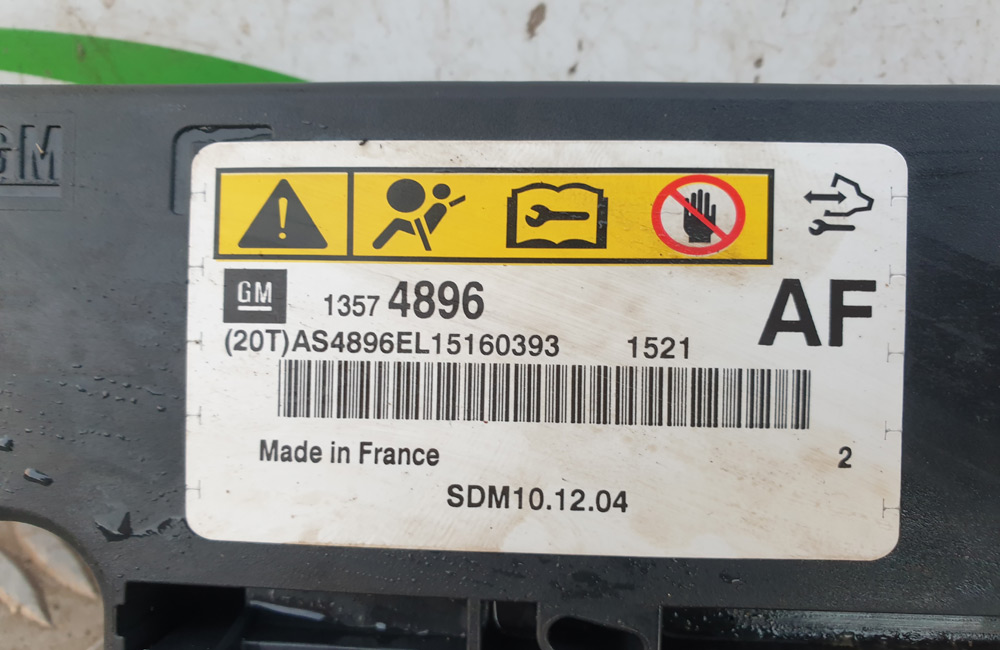 Vauxhall Astra J airbag module 13574896 | Used Car Parts UK
