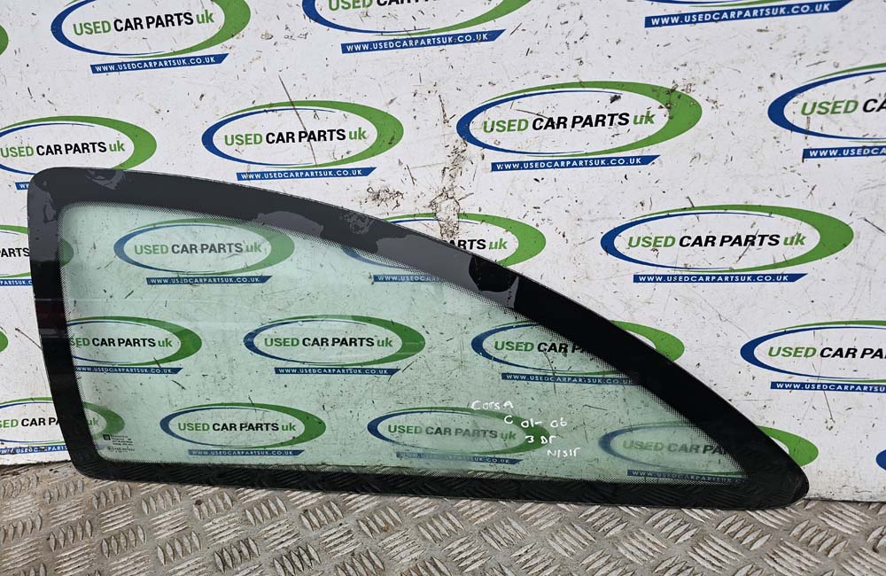 Vauxhall Corsa C 3 Door Rear Quarter Window Glass | Used Car Parts UK