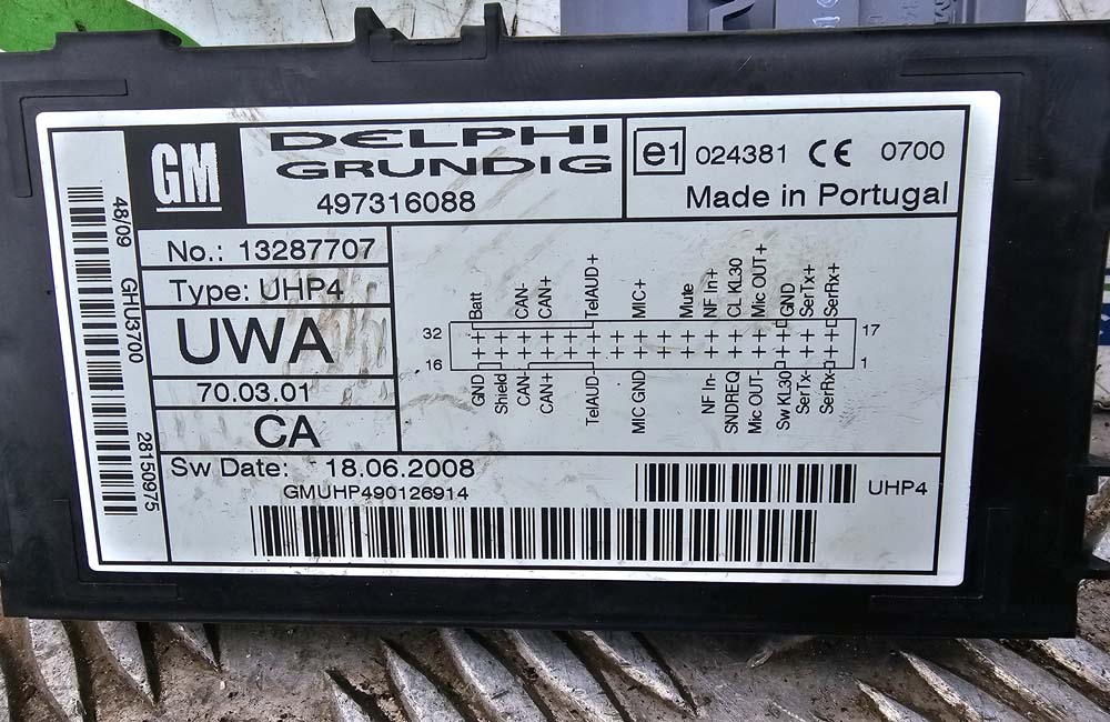 Vauxhall Corsa D Bluetooth Module 13287707 | Used Car Parts UK