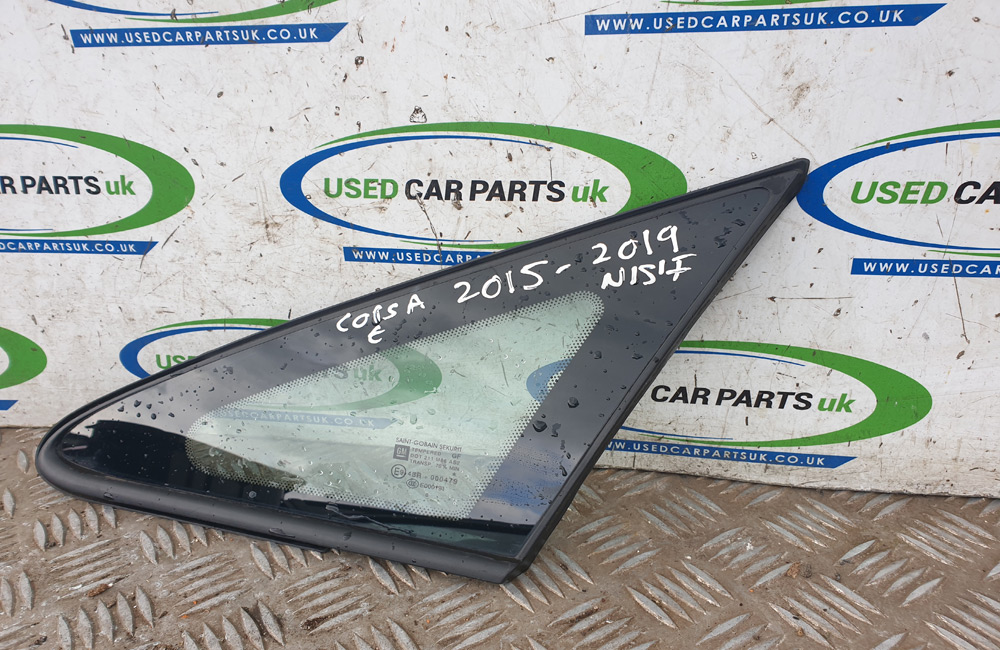 Vauxhall Corsa E Vented Quarter Glass Window Left | Used Car Parts UK