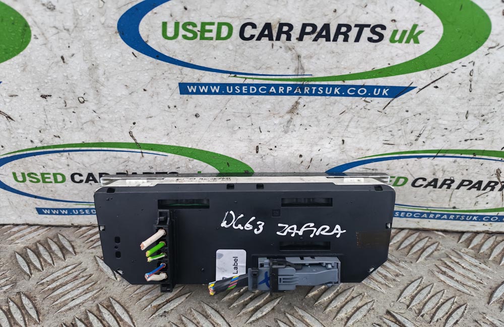 Vauxhall Zafira Heater Control Panel 13308176 | Used Car Parts UK