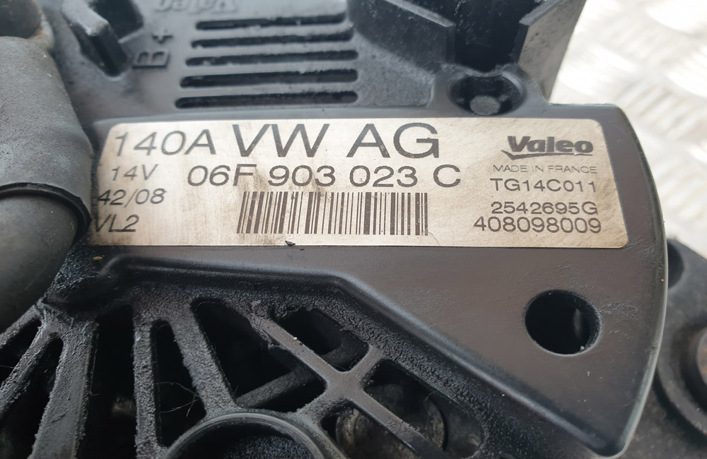 VW Passat TDI Alternator 06F903023C | Used Car Parts UK