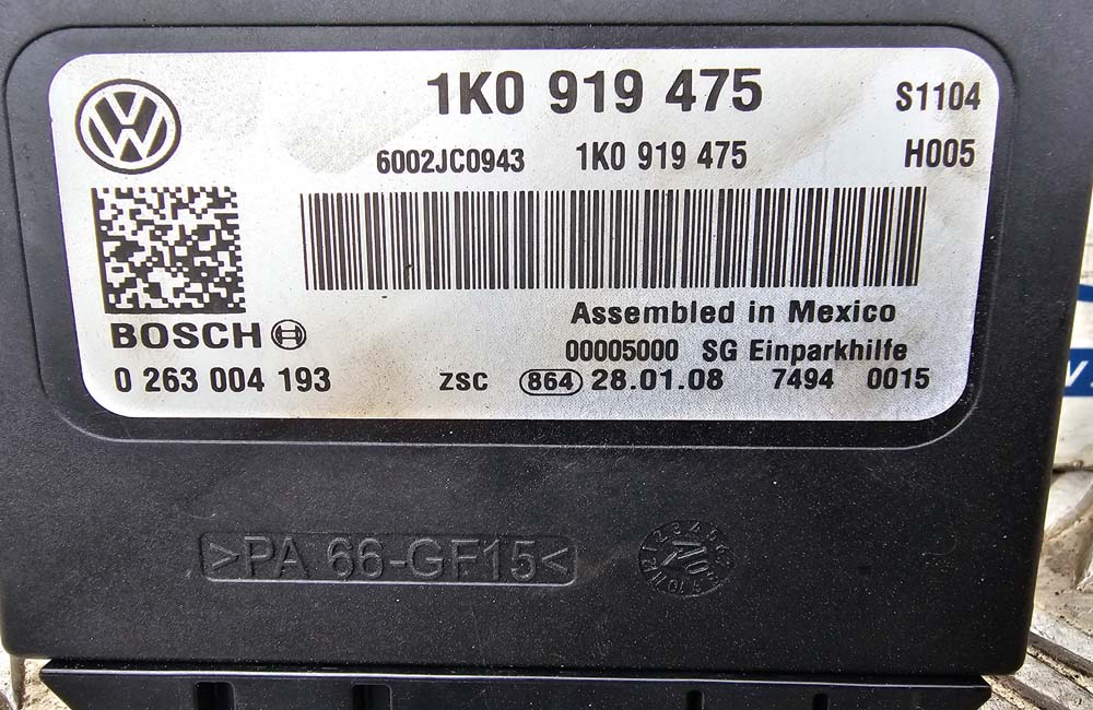 VW Touran MK1 PDC Module 1K0919475 | Used Car Parts UK
